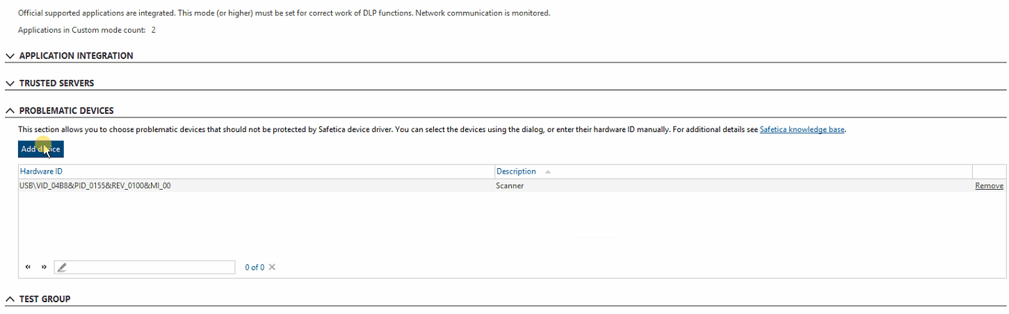 How to create exceptions for problematic devices