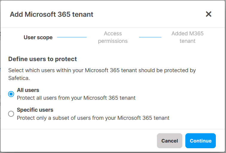 How to add a Microsoft 365 tenant