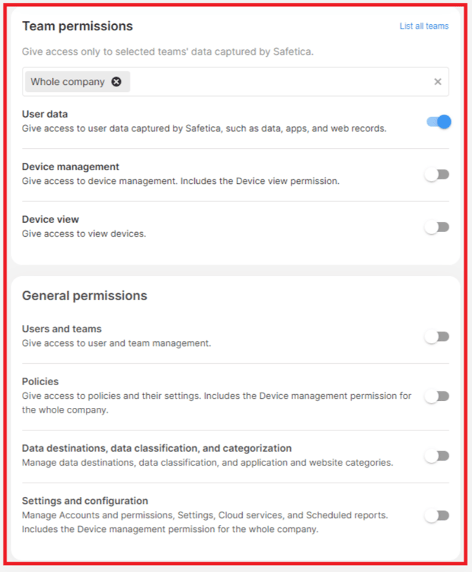 How to change access permissions