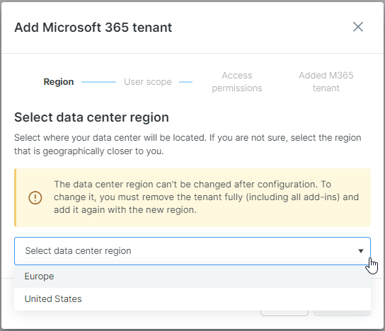 How to add a Microsoft 365 tenant