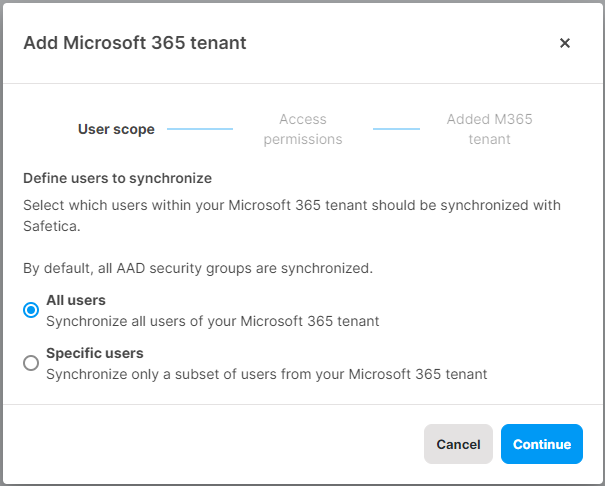 How to add a Microsoft 365 tenant
