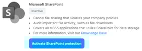SharePoint protection: How to activate and deactivate it