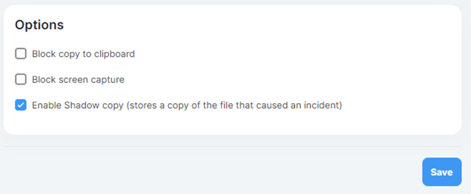 Shadow Copy: Investigate files that caused an incident