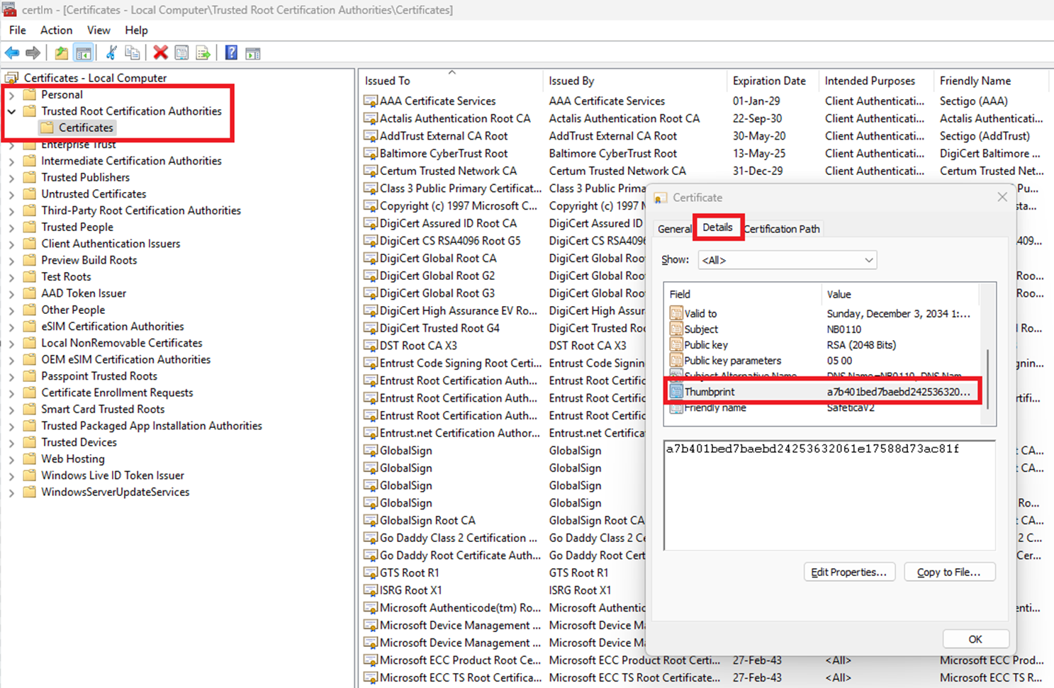 How to import a trusted certificate for secure communication to ...