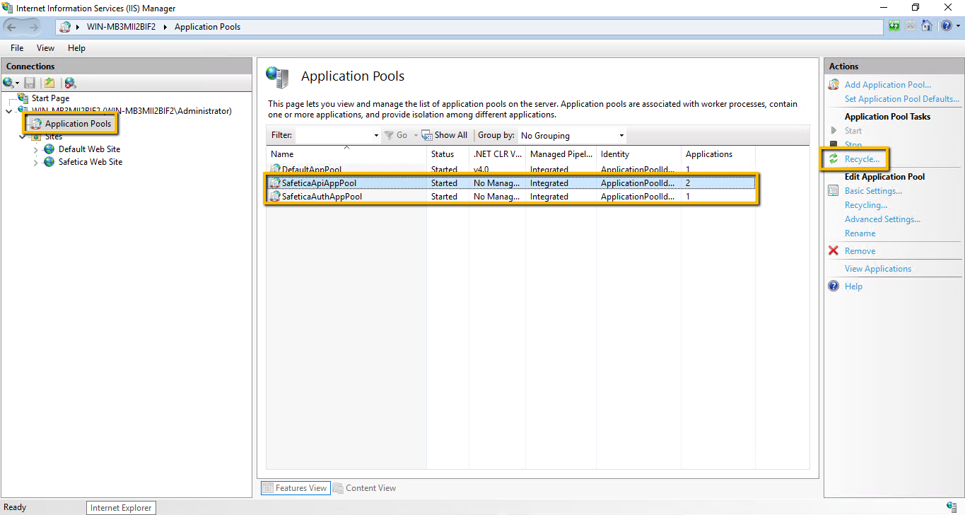 Safetica console issues