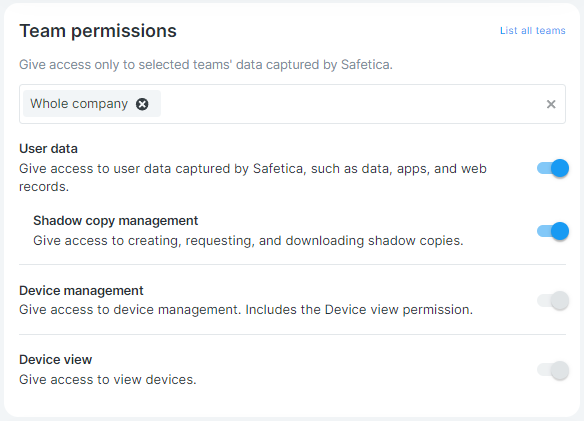 How to change access permissions