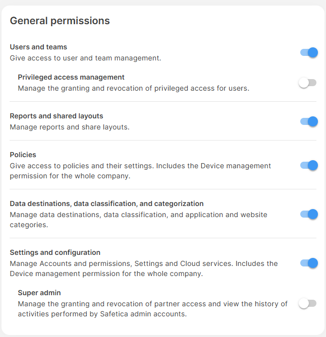 How to change access permissions